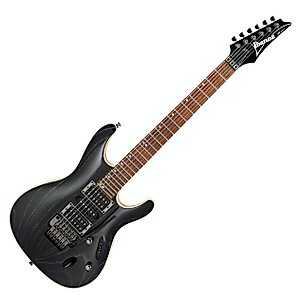 Ibanez S570AH Standard 6-String Electric Guitar (Silver Wave Black, Right-Handed)