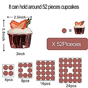 Yumhouse Cupcake Stand for 50 Cupcakes,4-Tier Acrylic Cupcake Tower Holder,Cupcake Holder,Dessert Stands with LED Light String for Cupcake Display,Wedding,Birthday,Baby Shower