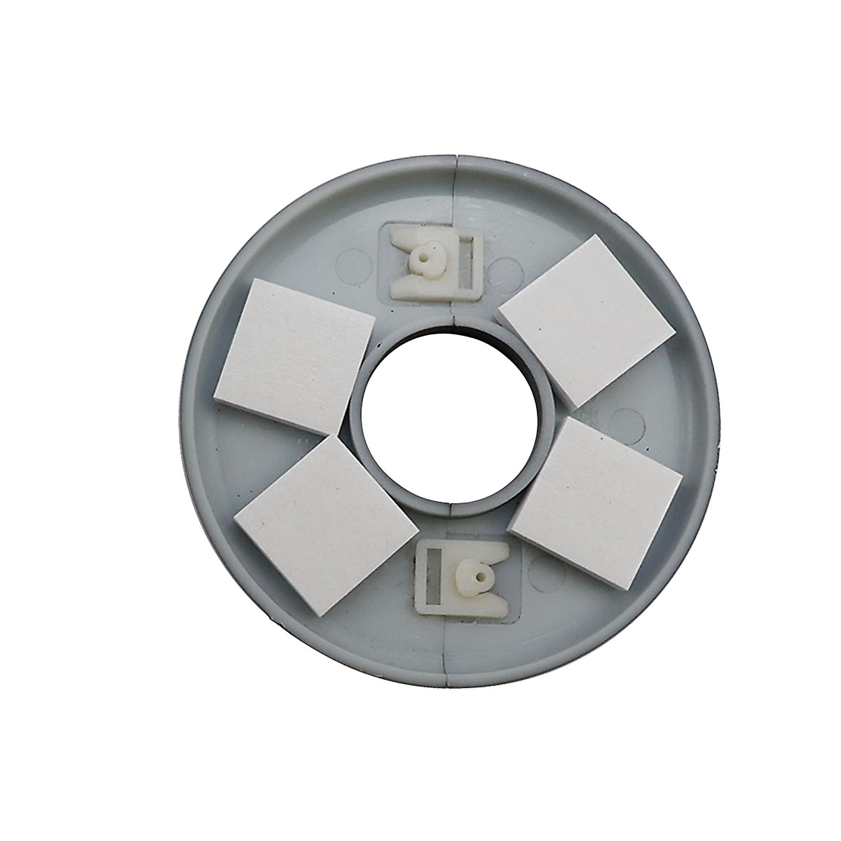 Antrader Wall Split Flange,4PCS Round Escutcheon Plate Cover Black ABS Plastic Wall Hole Decorative Cover Faucet Decorative Cover,28mm Diameter Hole