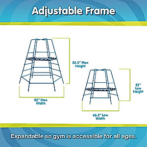 TP Toys Explorer 2 Climbing Set Jungle Gym with Platform and Tent, Blue, 850