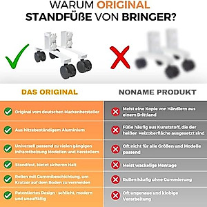 Csnbfiop Adjustable Stand Feet Freestanding Heaters Feet Heater Panel Stand Suitable For Various Brands And Models