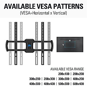 Mounting Dream UL Listed TV Wall Mount for Most 42-84 Inch LED LCD OLED TV,Full Motion TV Mount TV Bracket with Articulating Arms, Max VESA 600x400mm, Up to 100LBS, Fits 16", 18", 24" Studs