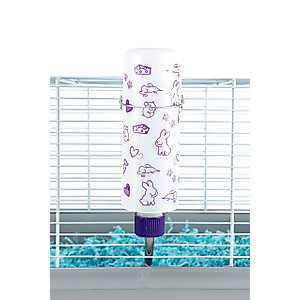 Lixit Original Super Seal Water Bottle for Rabbits, Cats, Ferrets, Hamsters, Guinea Pigs, Gerbils and Other Small Animals. (8 Ounce (Pack of 1), Frosted)