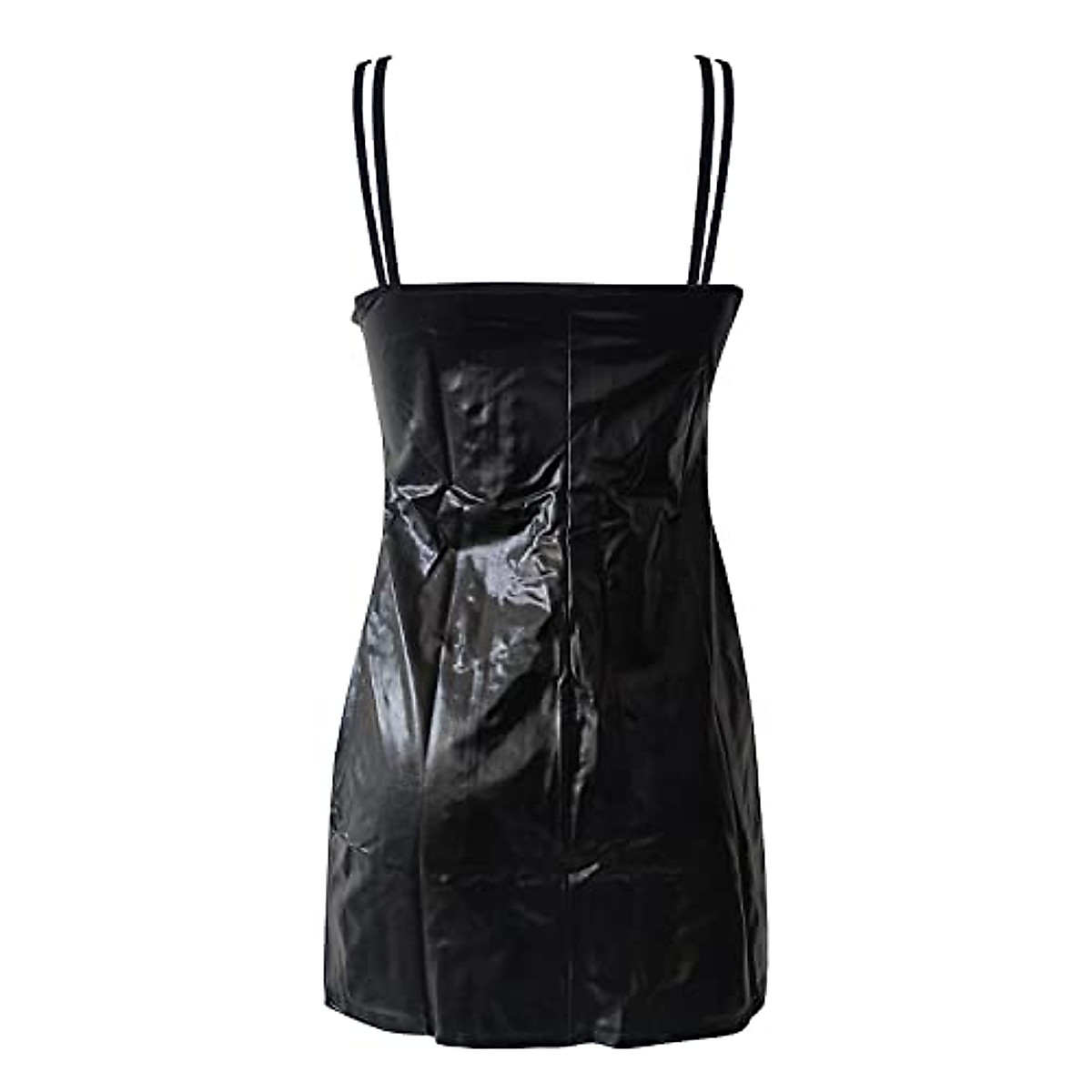 Sexy Lingerie, Boudoir Outfits For Photography Rave Bodysuit Sex Lengerie Women's Short Skirt Leather Patchwork Tight Buttock Secretary Uniform Suit Women - Lingerie Women's One (XXL, Black)