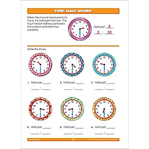 School Zone - First Grade Basics Workbook - 96 Pages, Ages 5 and Up, 1st Grade, Phonics, Vowels, Beginning Reading, Math, Telling Time, Money, and More (School Zone Basics Workbook Series)