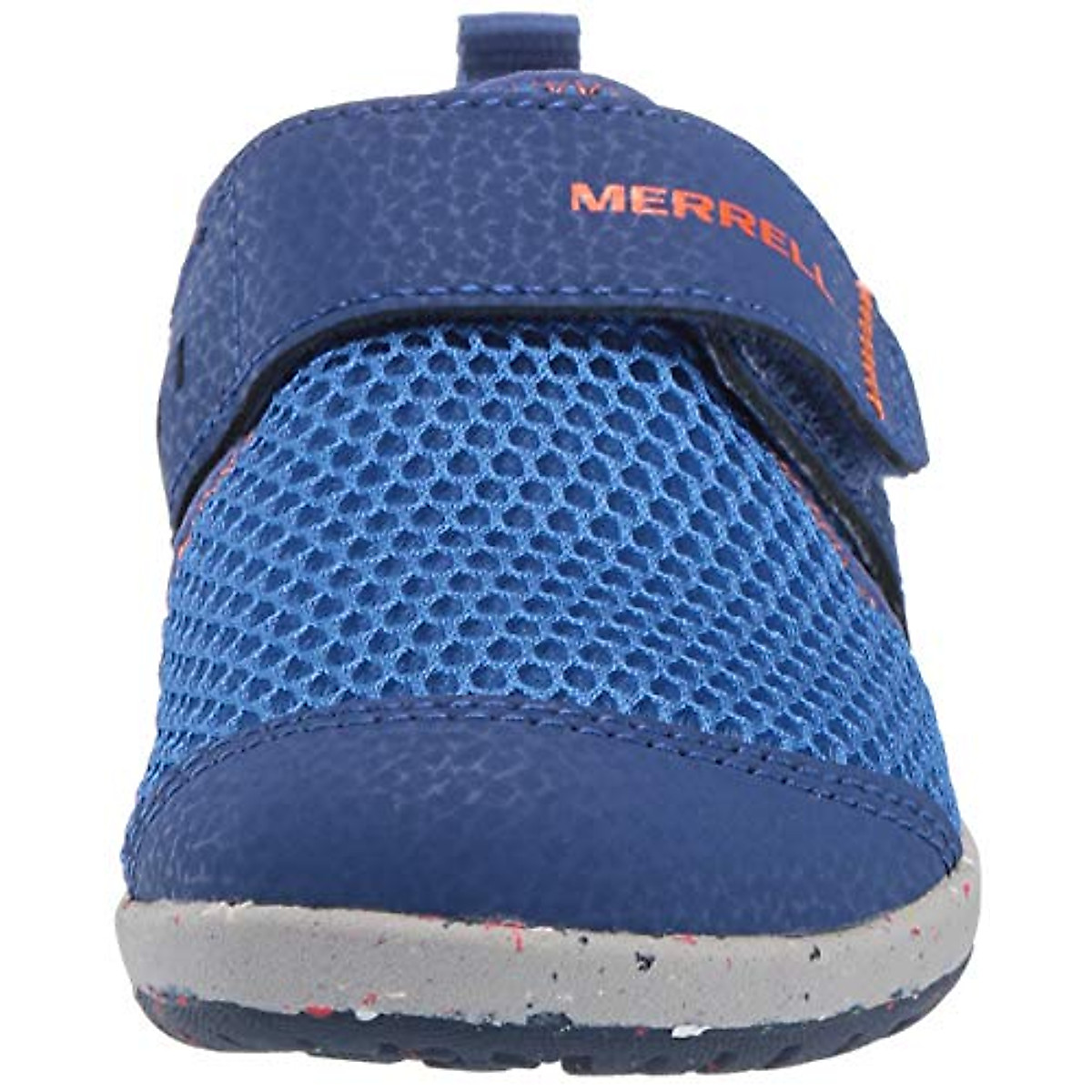 Merrell Bare Steps H20 Water Shoe, Blue/Orange, 8 US Unisex Little Kid