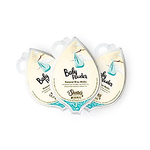 Shortie's Candle Company Baby Powder Natural Soy Wax Melts 3 Pack - 3 Highly Scented 3 Oz. Bars - Made with 100% Soy and Essential Fragrance Oils - Phthalate & Paraffin Free, Vegan, Non-Toxic