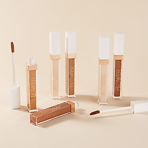 FLOWER Beauty By Drew Barrymore Light Illusion Full Coverage Concealer - Under Eye Concealer + Discoloration Concealer - Dark Circles - Conceals Blemishes + Fatigue - Seamless Blend (Ivory)