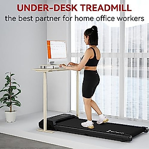 Walking Pad, SupeRun Treadmills for Home/Office 2 in 1 Under Desk Treadmill, Walking Treadmill with Remote Control, Smart Desk Treadmill for Walking Jogging, LED Display, Low Noise