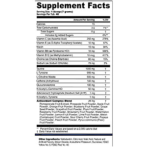 G Fuel Crash Team Rumble Energy Drink Powder, Pre Workout Caffeine Mix for Gaming, Sugar Free Focus Amino, Vitamin + Antioxidants, 9.9oz (Apple Mango Wumpa Fruit, 40 Servings)