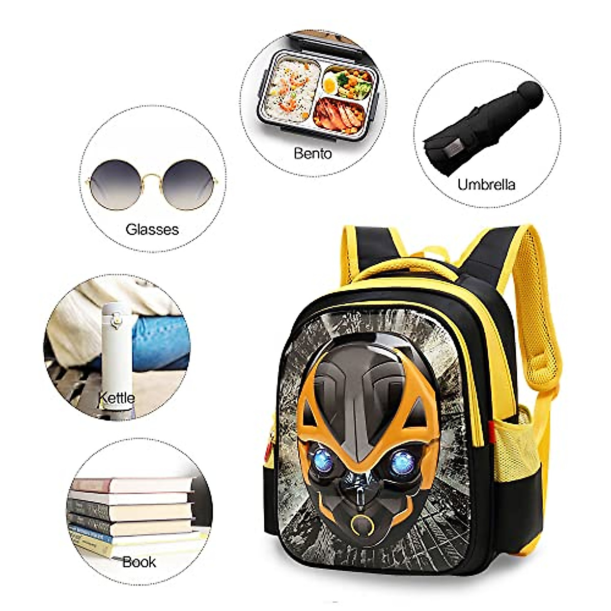 KAGGS Cartoon Comic Boys Backpack Lightweight Waterproof Schoolbag Large Capacity Bookbags Travel Rucksack for Teenage