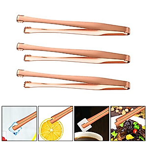 Coffee Candy Tong Steel Tongs 6 Pcs Exquisite Steel Bar Sugar Cube Clips Ice Clips Portable Cubic Sugar Stainless Steel Tongs Mini Tongs
