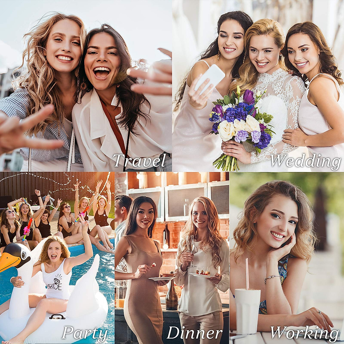 VESHELY Magnetic Eyelashes with Eyeliner 5 pairs