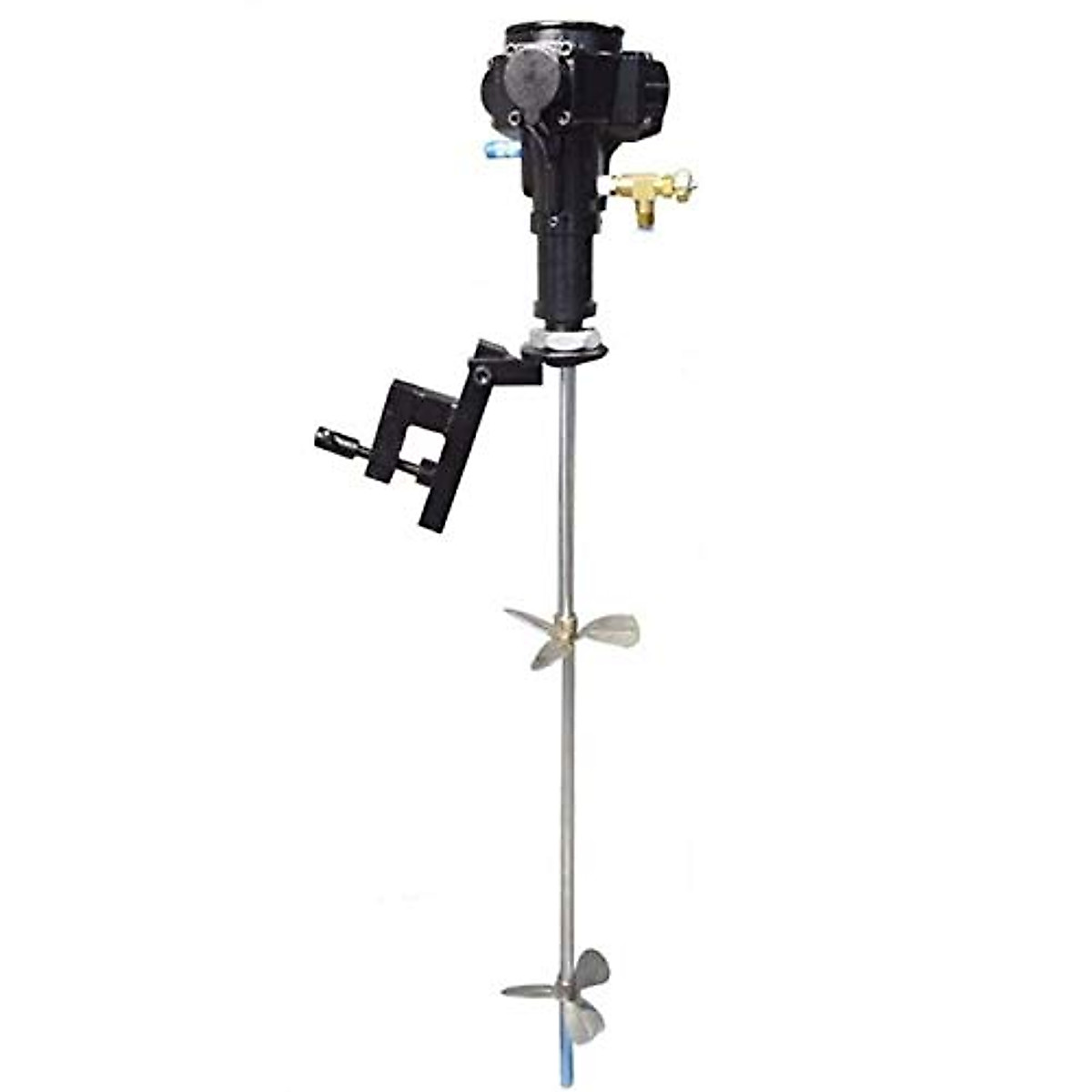 MXBAOHENG 50 Gallon Pneumatic Paint Mixer Stainless Steel Tank Barrel Clip Bracket Mixer Air Agitator 1/2HP