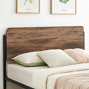 IDEALHOUSE 2024 Vintage 13 Inch Queen Bed Frame – 30 Minutes Assembly Metal Platform Bed Frame with Headboard and Footboard, Non-Slip, Noise-Free