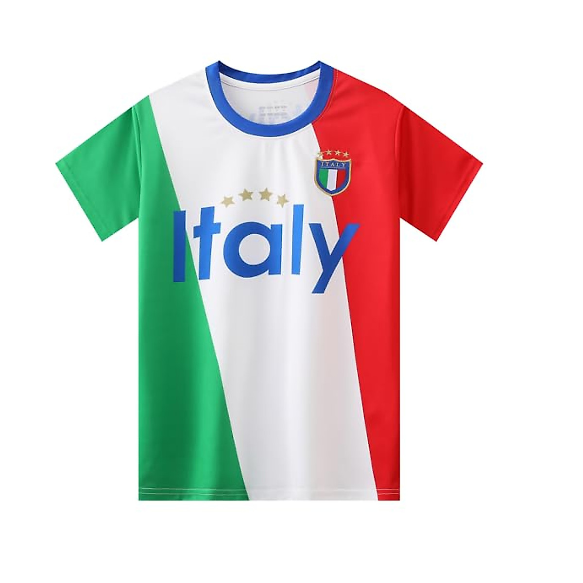 dreamecho Italy Italia Sports Soccer Football Boys Kids Youth Jersey Shirt Kit Shorts Set (Age 6-8 Yr)