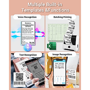 Phomemo Label Makers-M200 Label Printer Machine with 3 Paper,2023 Upgrade 3 Inch M110 Label Maker,WiFi Bluetooth Thermal Label Printer,Phone Support,for Android iOS,for Shipping,Labeling- White