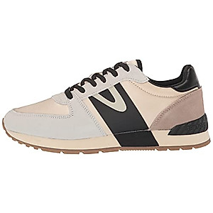TRETORN womens Women's Lace-up Loyola Women s Lace Up Casual Fashion Sneakers Shoes with Classic Vintage Style, White/Taupe/Black, 6.5 US