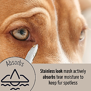 Tauro ProLine Pure Nature Stainless Look Clay Shield Mask Tear Stain Remover and Eye Cleaner, Grooming Product Ideal for All Dogs and Cats Eyes, Ears, Mouth Area Suitible for Home or Professional Use