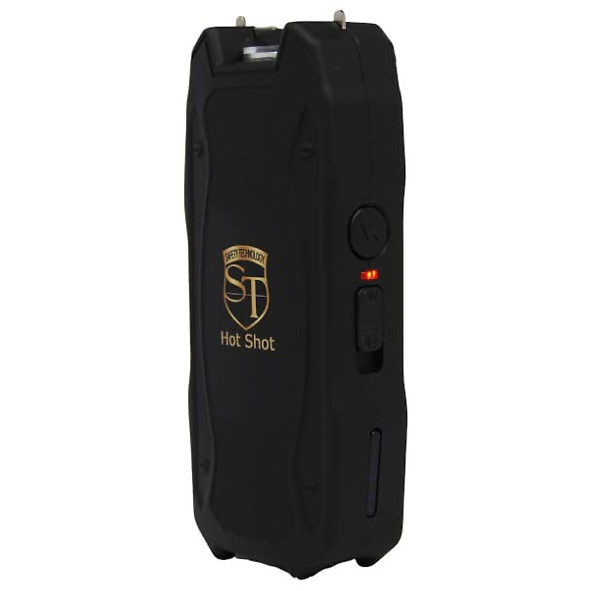 Hot Shot 90 MIL Stun Gun Black with Battery Meter and Flashlight