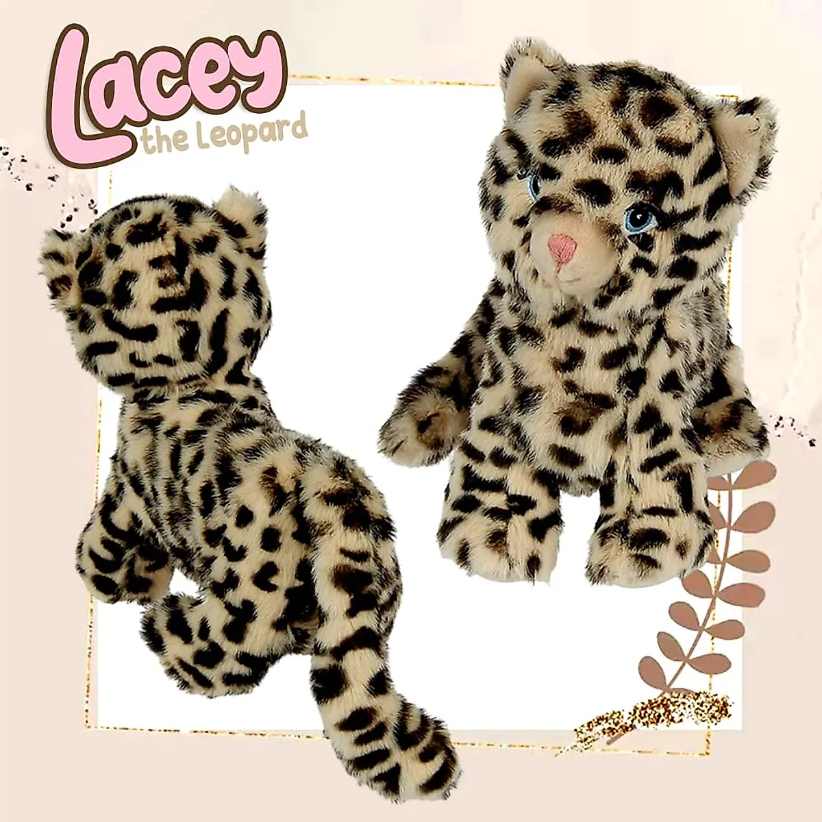 Maison Chic Tooth Fairy Lacey Leopard Tooth Fairy Pillow for Girls w/Book Tooth Pillow for Tooth Fairy Girls Tooth Fairy Gifts for Girls Tooth Fairy Doll