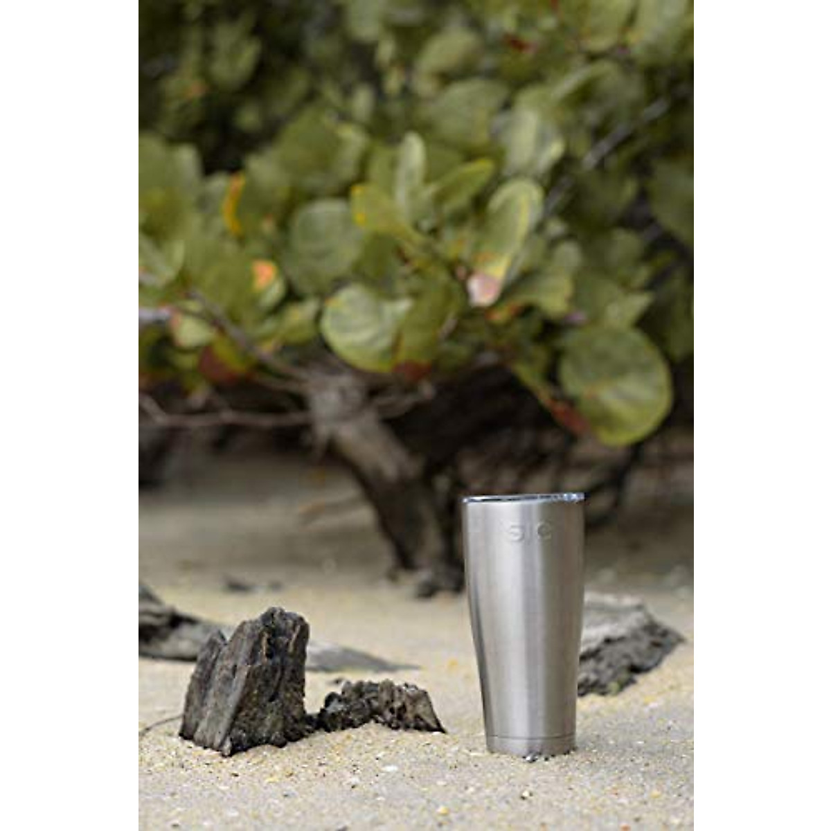 Seriously Ice Cold SIC 20 Oz. Double Wall Vacuum Insulated 18/8 Stainless Steel Travel Tumbler Mug | Powder Coated with Splash Proof BPA Free Lid | Coffee, Tea, Wine, and Cocktails (Stainless Steel)