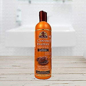 OKAY COCOA BUTTER HAND and BODY LOTION 16oz/473ml