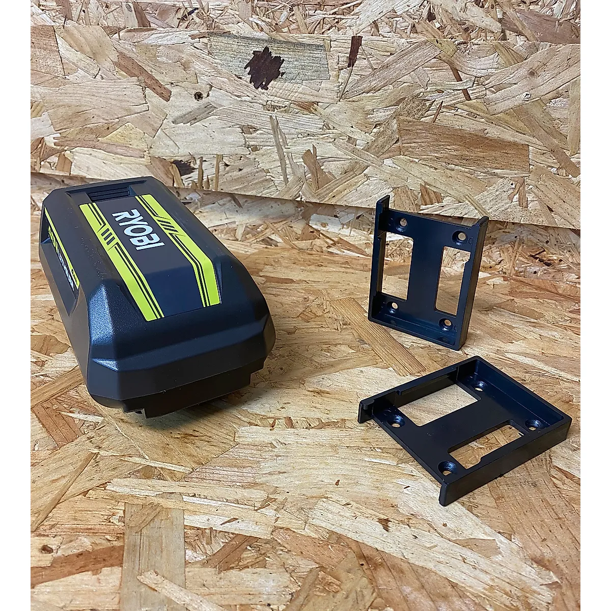 StealthMounts Battery Holder Compatible with Ryobi 40V (4 Pack) - Black | StealthMounts Battery Mounts | Made in the UK