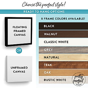 Custom Wall Art Canvas Personalized Quotes for Living Room or Bedroom, Unique Rustic Framed Word Text Signs Sayings Plaques Gifts to Mom Dad Couples over the Bed 11"x14"