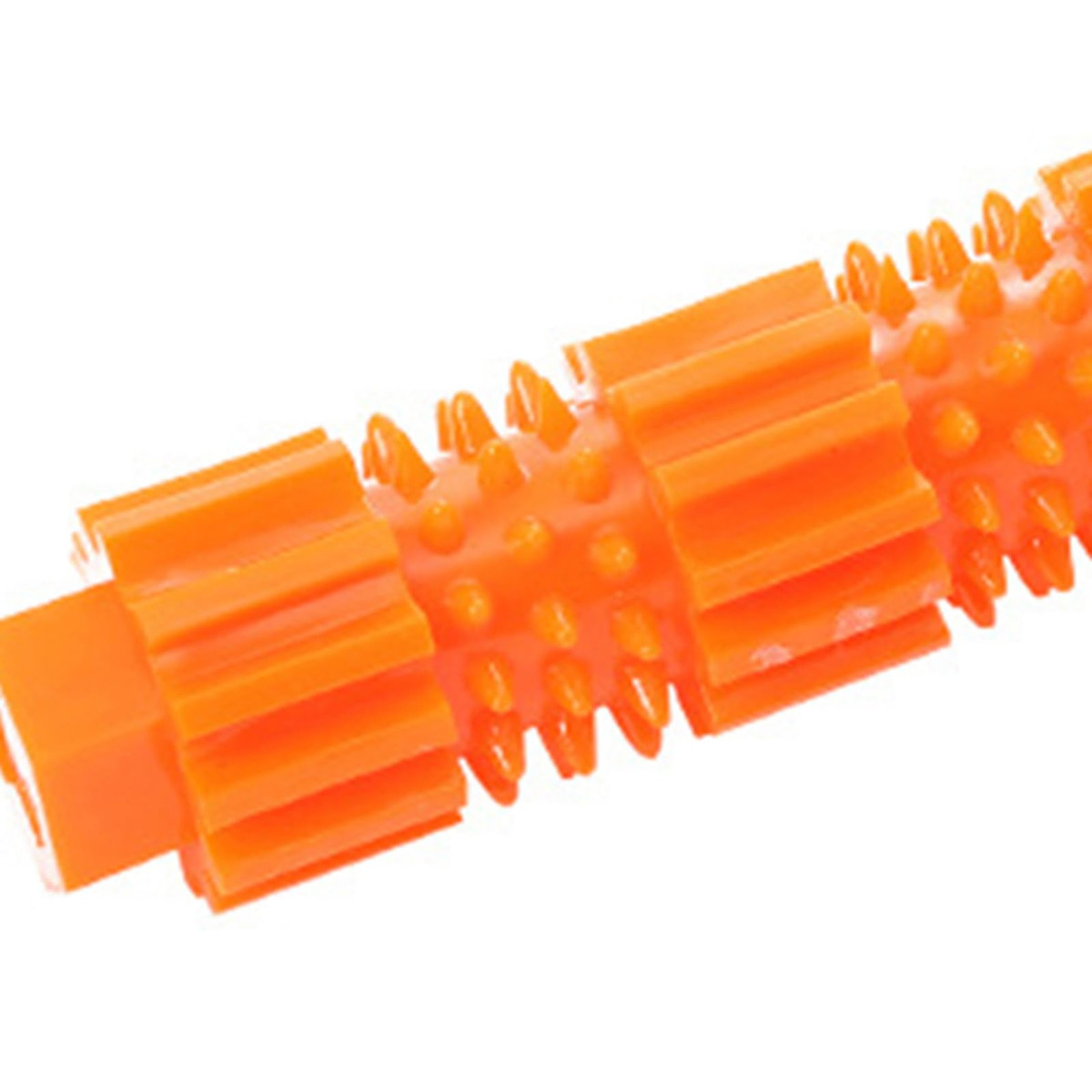 NEREIDS NET Dog Chew Toy Dog Toy Treat Dispensing Pet Chew Toy Bite-Resistant Dental Care Interactive Teeth Cleaning Toy Pet Supplies Durable Dog Toy Orange S