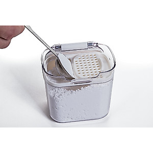 Progressive International Prepworks Mini ProKeeper 1.5 Cup Spice, Herb, Baking Soda/Powder, Snack Airtight Food Storage Container, Clear