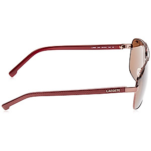 Lacoste Men's L162S Rectangular Sunglasses, Brown/Brown, 61 mm