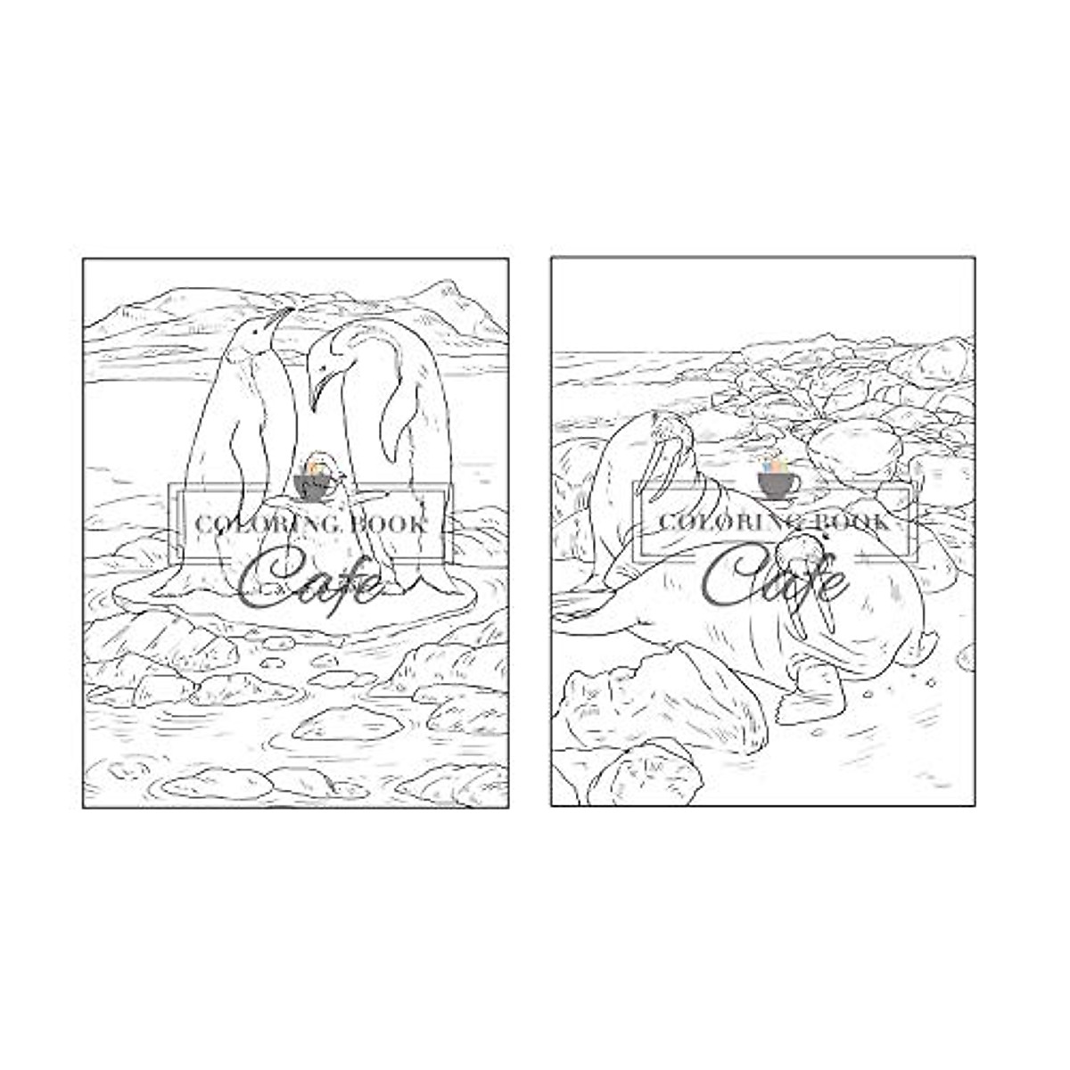 100 Wildlife Scenes: An Adult Coloring Book Featuring 100 Most Beautiful Wildlife Scenes with Animals, Birds and Flowers from Oceans, Jungles, Forests and Savannas