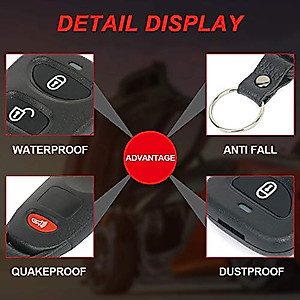 cciyu X 2 Flip Key Fob 4 buttons Replacement for 06 07 08 09 10 for Hyundai Elantra Sonata 2.0L 2.4L 3.3L Series with FCC OSLOKA-310T OSLOKA-360T OSLOKA-950T