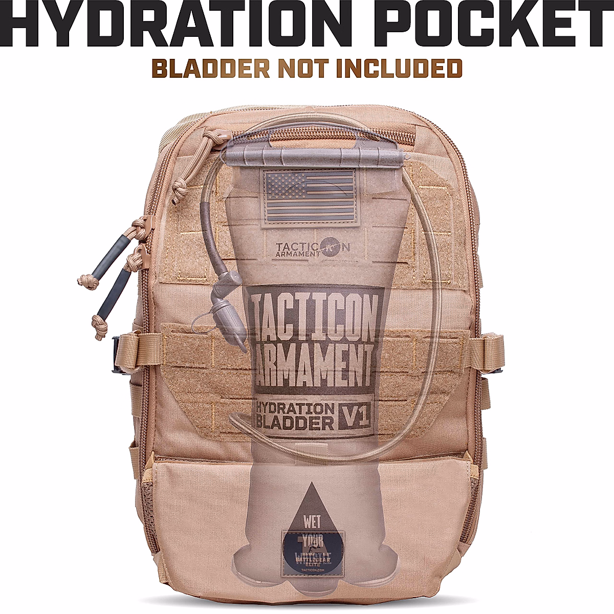 BattlePack Elite | Standalone and Tactical Vest Backpack | Combat Veteran Owned Company | 1 Day Assault Pack | Outdoors Pack