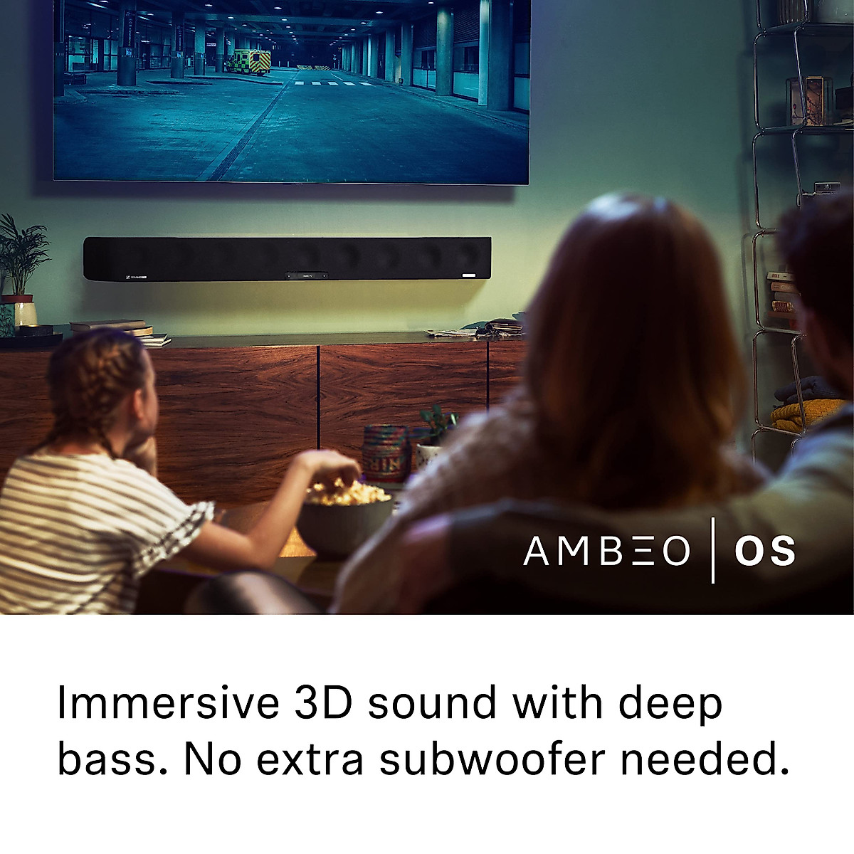 SENNHEISER AMBEO Soundbar Max - Soundbar for TV with 13 Speakers - 5.1.4 Sound Experience with Dolby Atmos & DTS:X, Home Theater Audio with deep 30Hz Bass without extra Subwoofer