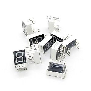 10 pcs Plastic Metal Common Anode 1 Bit 7 Segment Red LED Display Digital Tube