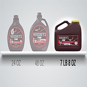 HERSHEY'S Chocolate Syrup Bulk Jug, 7 lb 8 oz