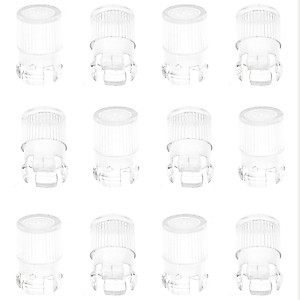 Lind Kitchen 12PCS 5mm Light Emitting Diode Holder Cap LED Lamp Socket for Lamp Bulb Bezel Mount Panel Display Protective Cover with Thread