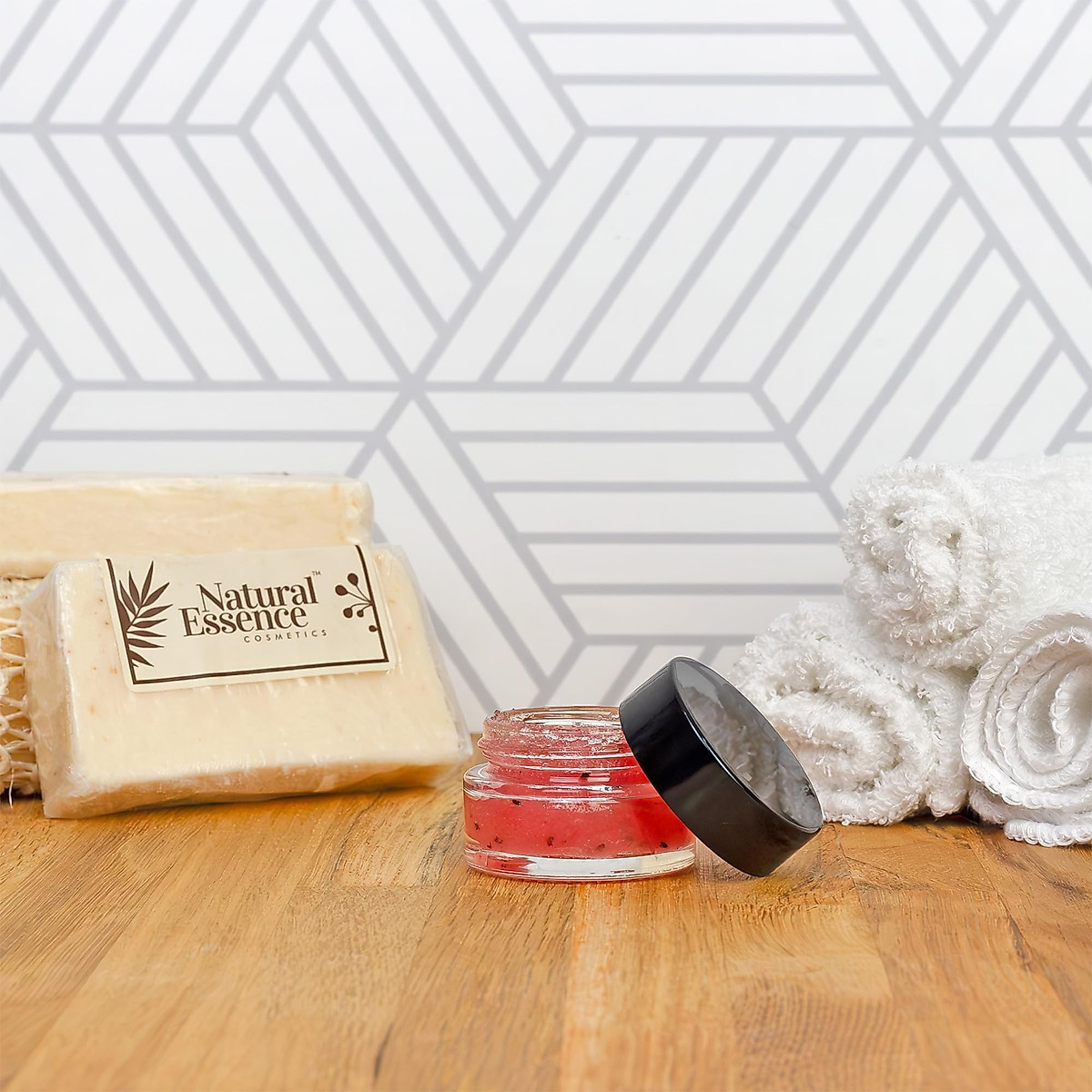 Cornucopia 15-Milliliter Clear Glass Balm Jars (12-Pack); 1/2 oz Cosmetic Jars with Lined Black Plastic Lids