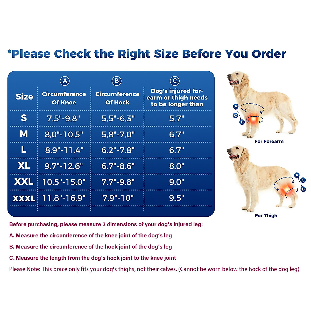 Huimpet Dog Hip Knee Leg Brace Dog ACL Brace for Front Torn and Back Hind Rear Legs ACL Tear, Dog Leg Brace for Hip Dysplasia, Dog Arthritis, Luxating Patella, Comfortable and Adjustable (L)