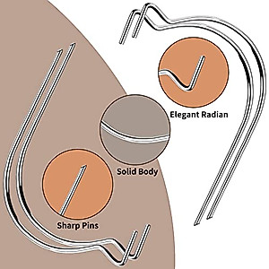 30 Pcs Wall Picture Hangers Without Nails - PinCute Hercules Hooks for Hanging Picture, Planters, Clocks and More, Stainless Steel