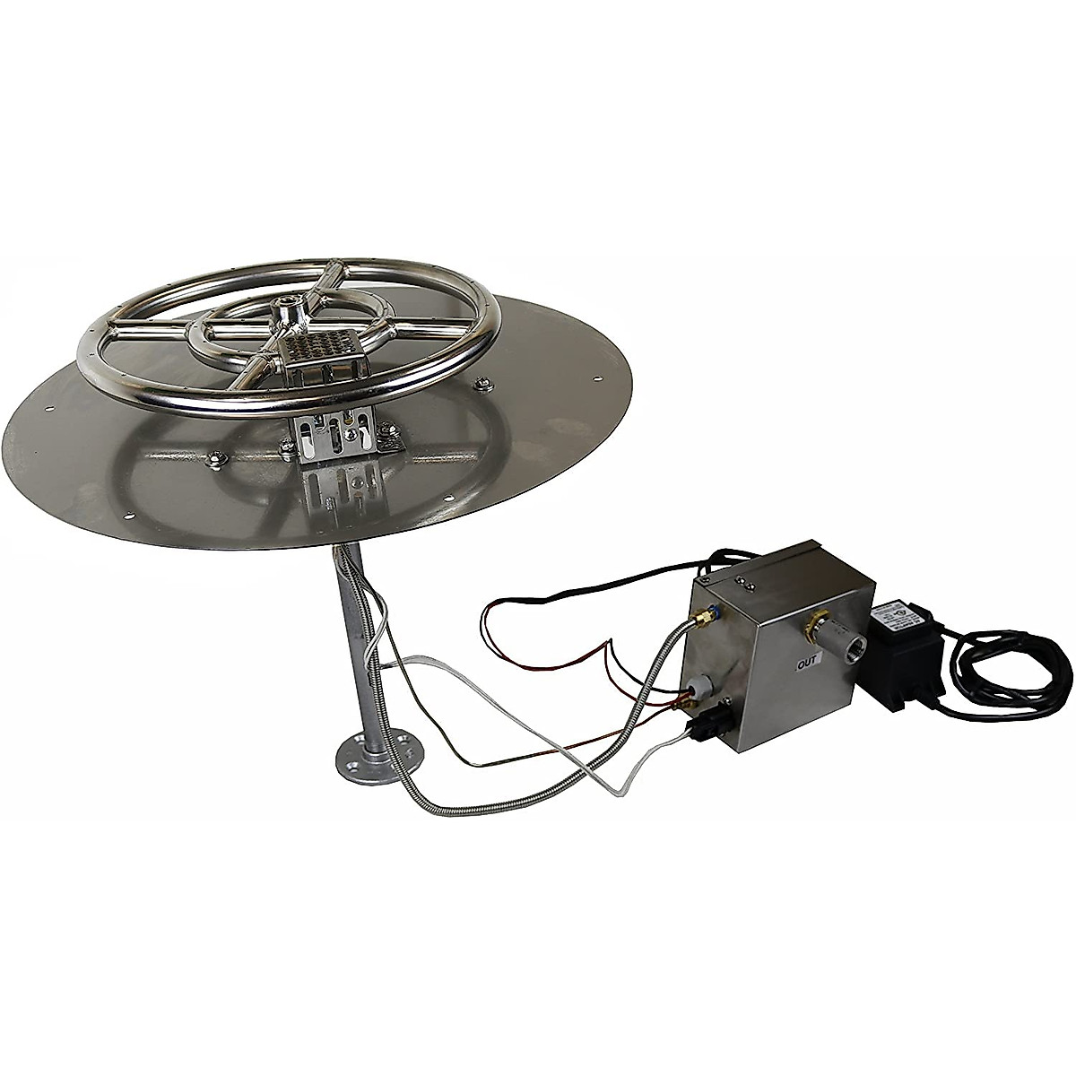 High-Capacity Automatic Outdoor Fire Feature Control System - Electronic Flame Control Ignition Module - Natural Gas or Propane - Igniter for Fire Pits, Fire Features, Fire Bowls/Tables (500,000 BTU)