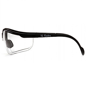Safety Glasses,Blk/Clr,Rx2.5