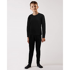 Taiyin 6 Sets Boys Thermal Underwear Warm Soft Thermal Top and Long Underwear Winter for Kids Boy(L)