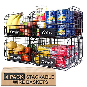 Kitchen organization Basket,Pantry Cabinet Organization and Storage