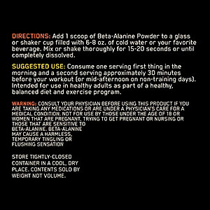 Optimum Nutrition Beta-Alanine, Unflavored, 7.15 Ounce,Powder