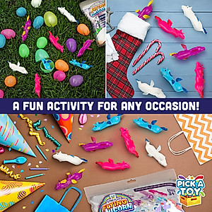 Pick A Toy Unicorn Favor Toys for Girls and Boys, 24 Pcs Rubber Finger Flicker Stretchy Slingshot for Kids, Birthday Goodie Bag, Unicorn Party Favors, Classroom Treasure Chest Treats