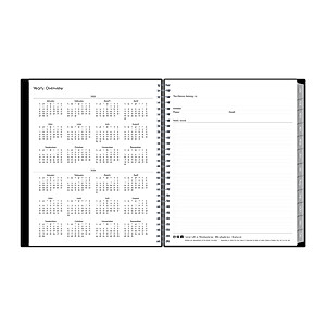 Blue Sky 2023 Monthly Planner, January - December, 8" x 10", Flexible Cover, Wirebound, Enterprise (142096)