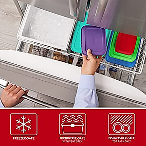 Sistema Nest It Food Storage Containers with Lids, Multicolor, (Pack of 8)